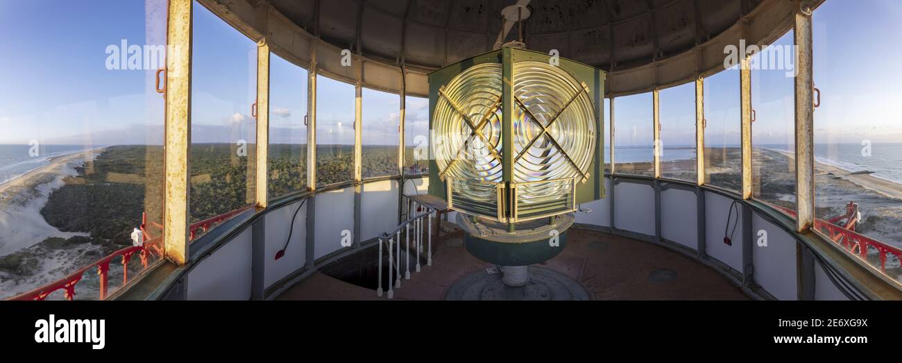 France, Charentes-Maritimes, La Coubre, The La Coubre lighthouse ...