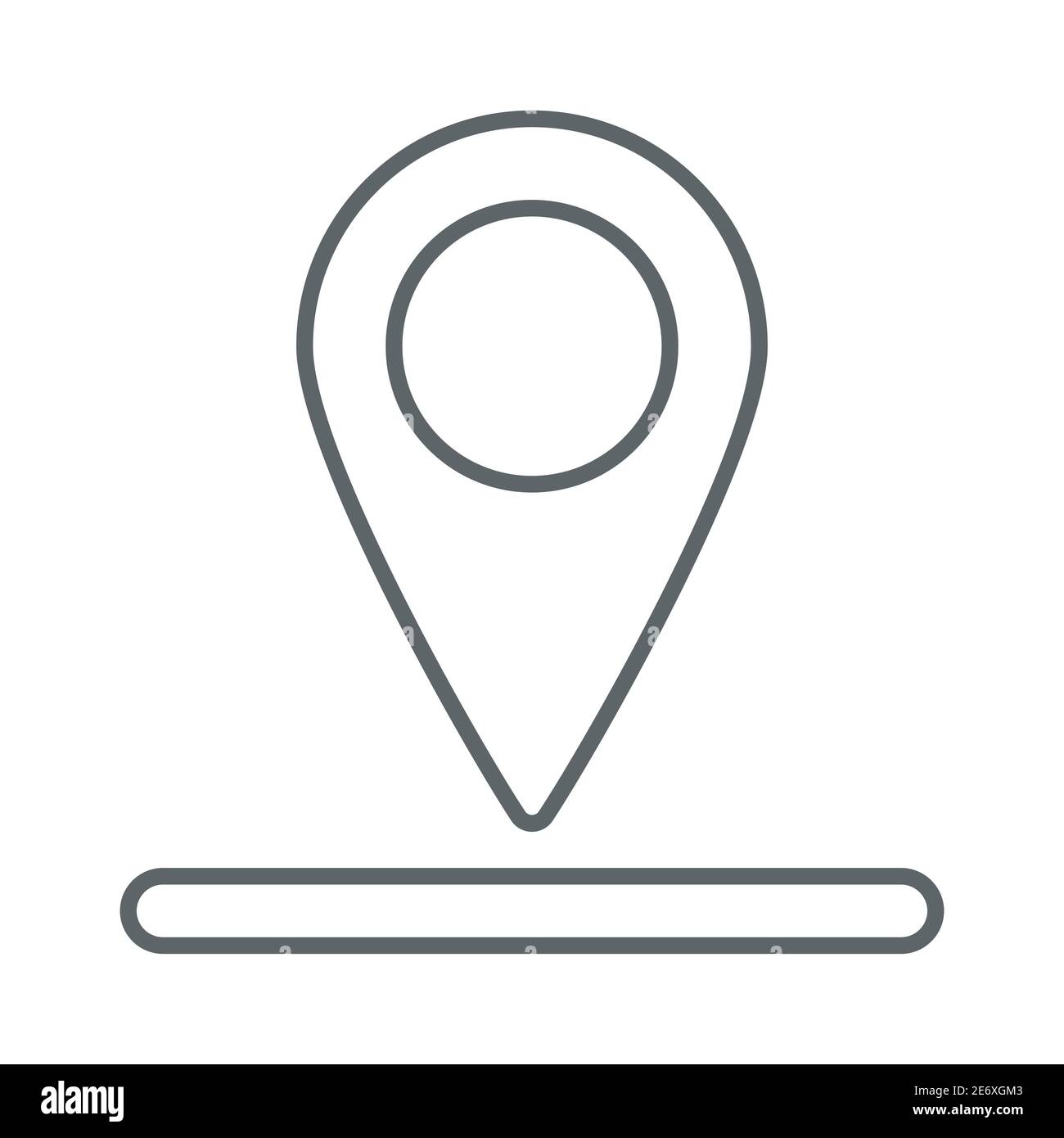 Location of golf hole on map thin line icon, golf concept, Golf ... Location of golf hole on map thin line icon, golf concept, Golf ...