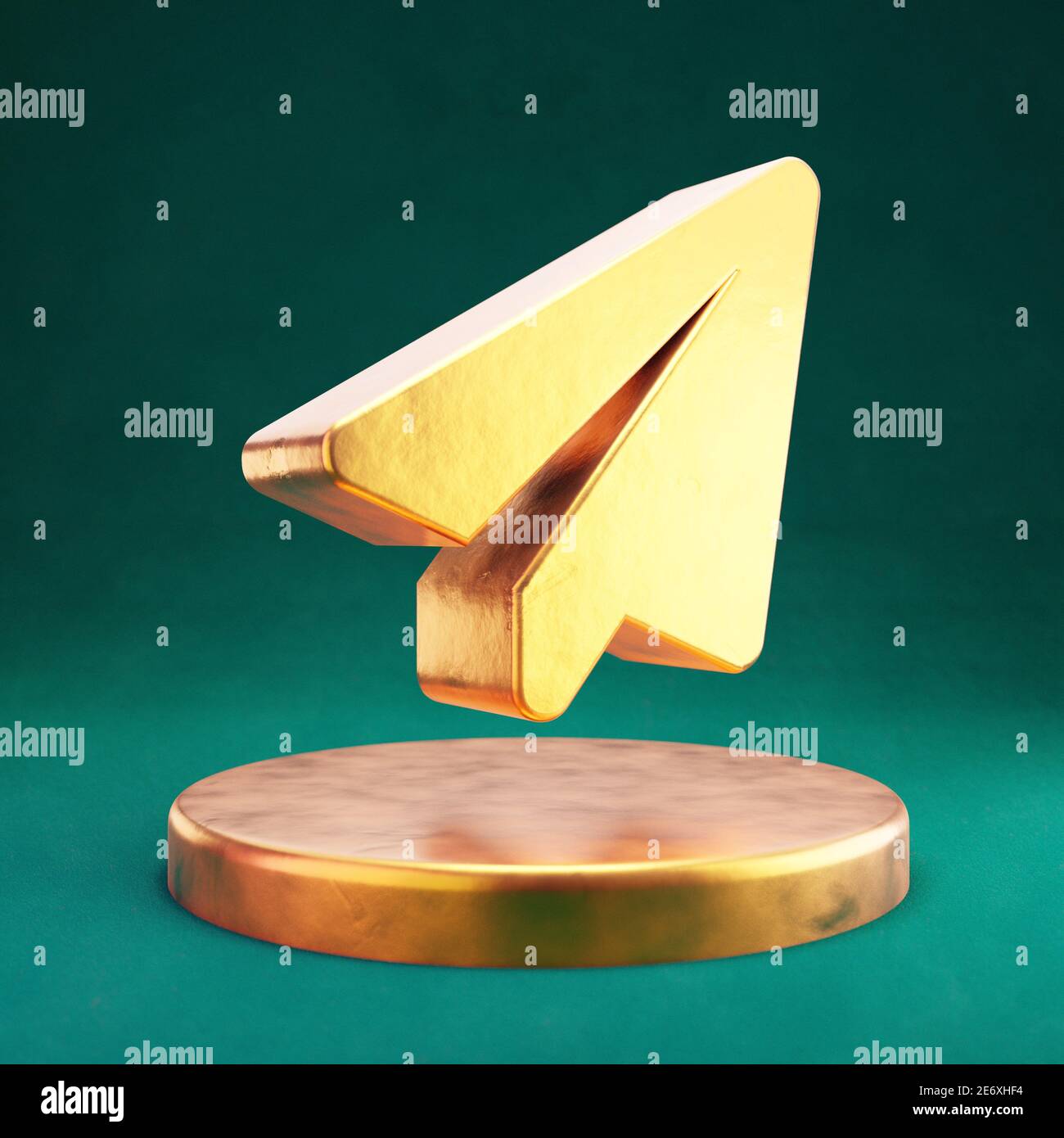 Golden paper plane hi-res stock photography and images - Alamy