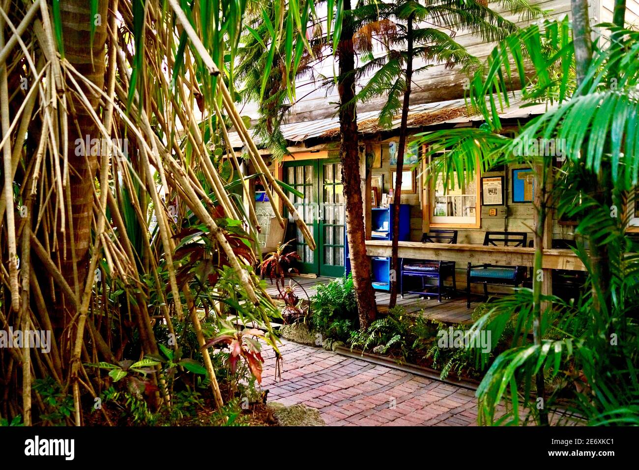 Blue Heaven Bar restaurant, Key West, Florida, FL USA. Southern most ...