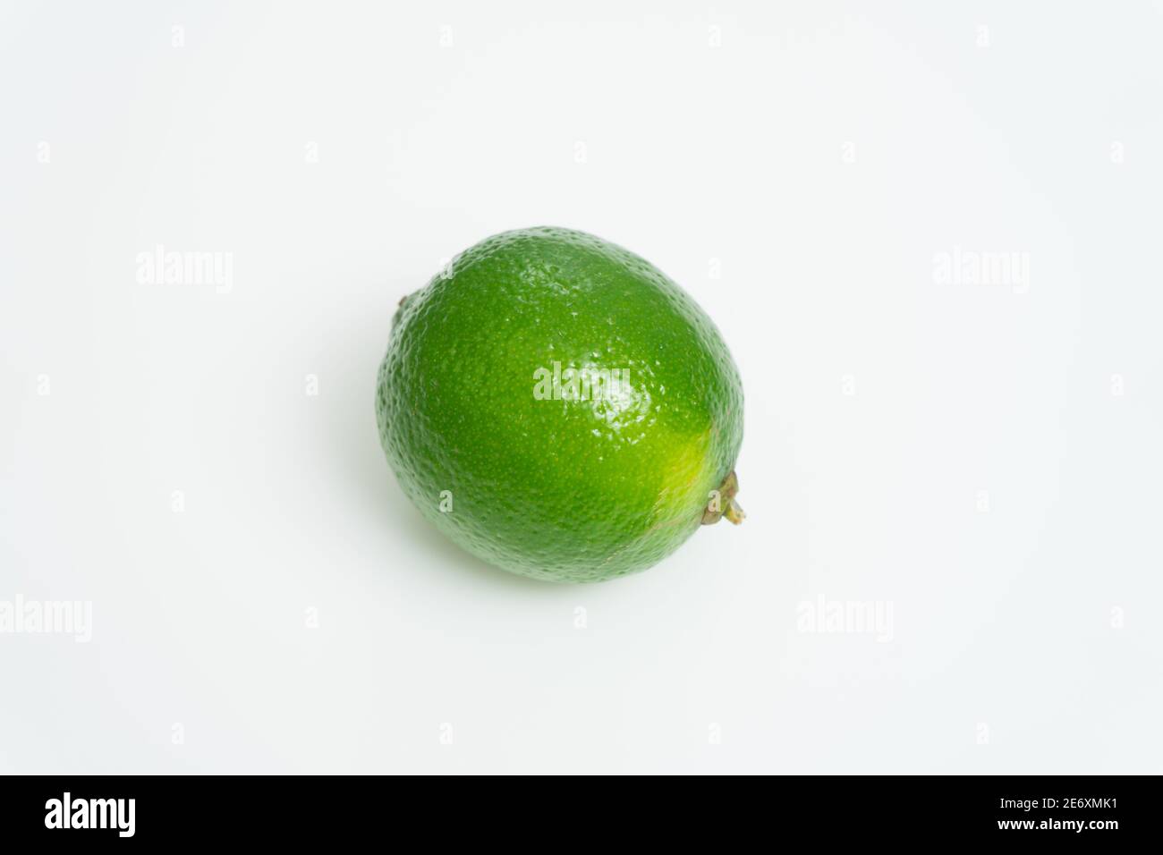 Juicy very fresh lime on a white background. Isolated Stock Photo - Alamy