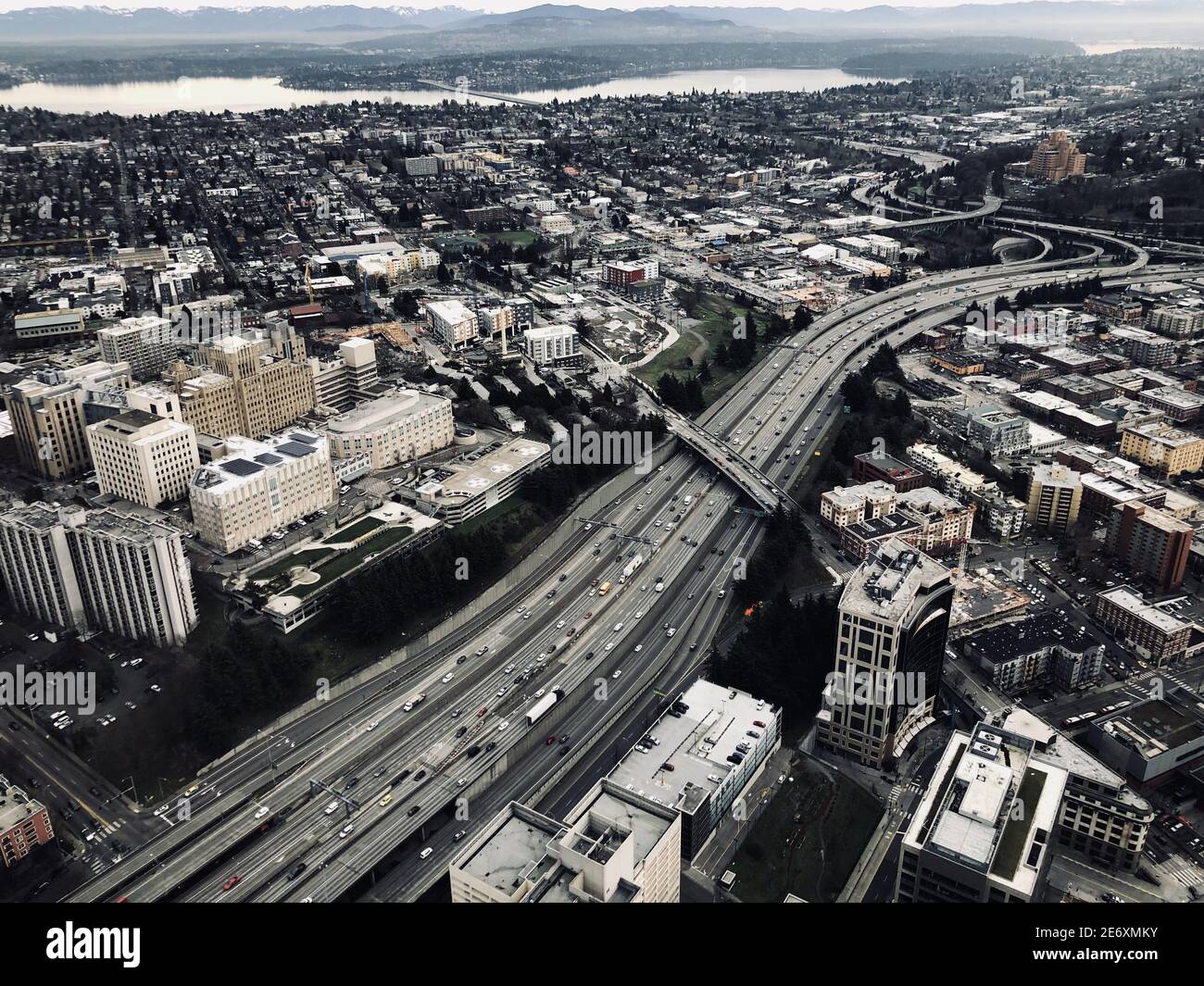 Aerial view of Harborview Medical Center, Seattle Stock Photo - Alamy