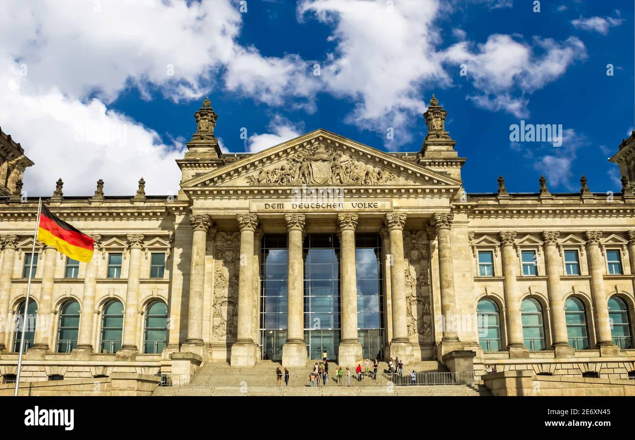 The Reichstag building in Berlin: German parliament Stock Photo - Alamy