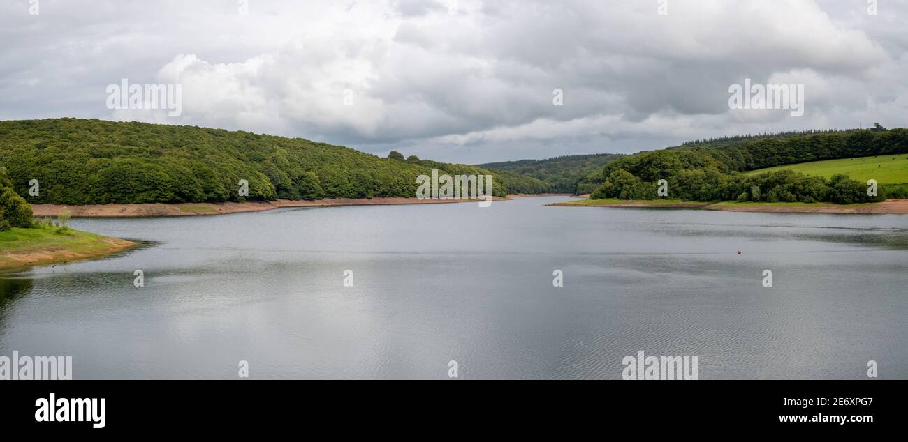 Panoramic photo of Wimbleball Lake in Somerset Stock Photo - Alamy
