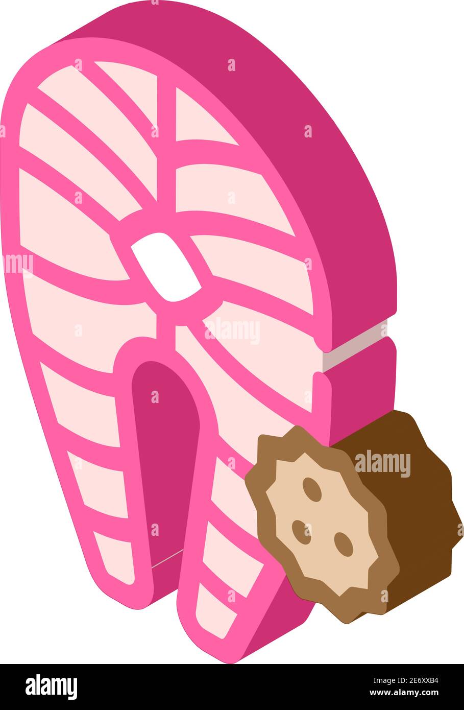 fish allergy isometric icon vector illustration color Stock Vector ...