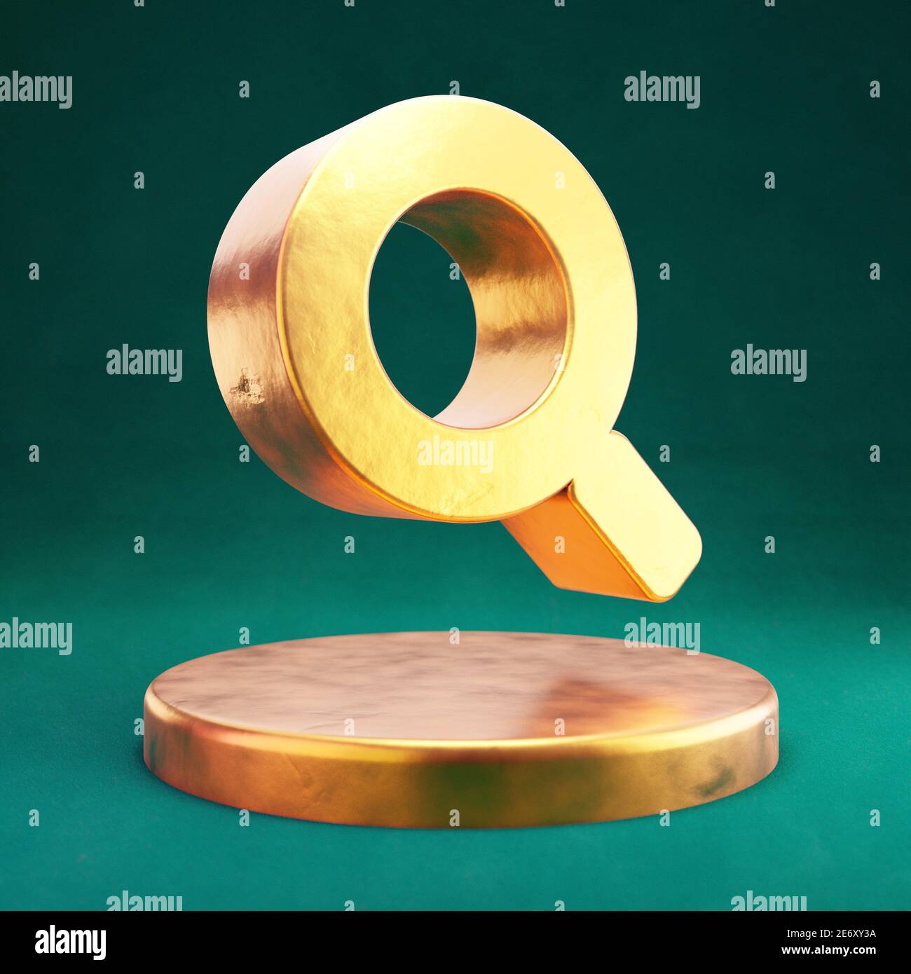 Gold search logo hi-res stock photography and images - Alamy