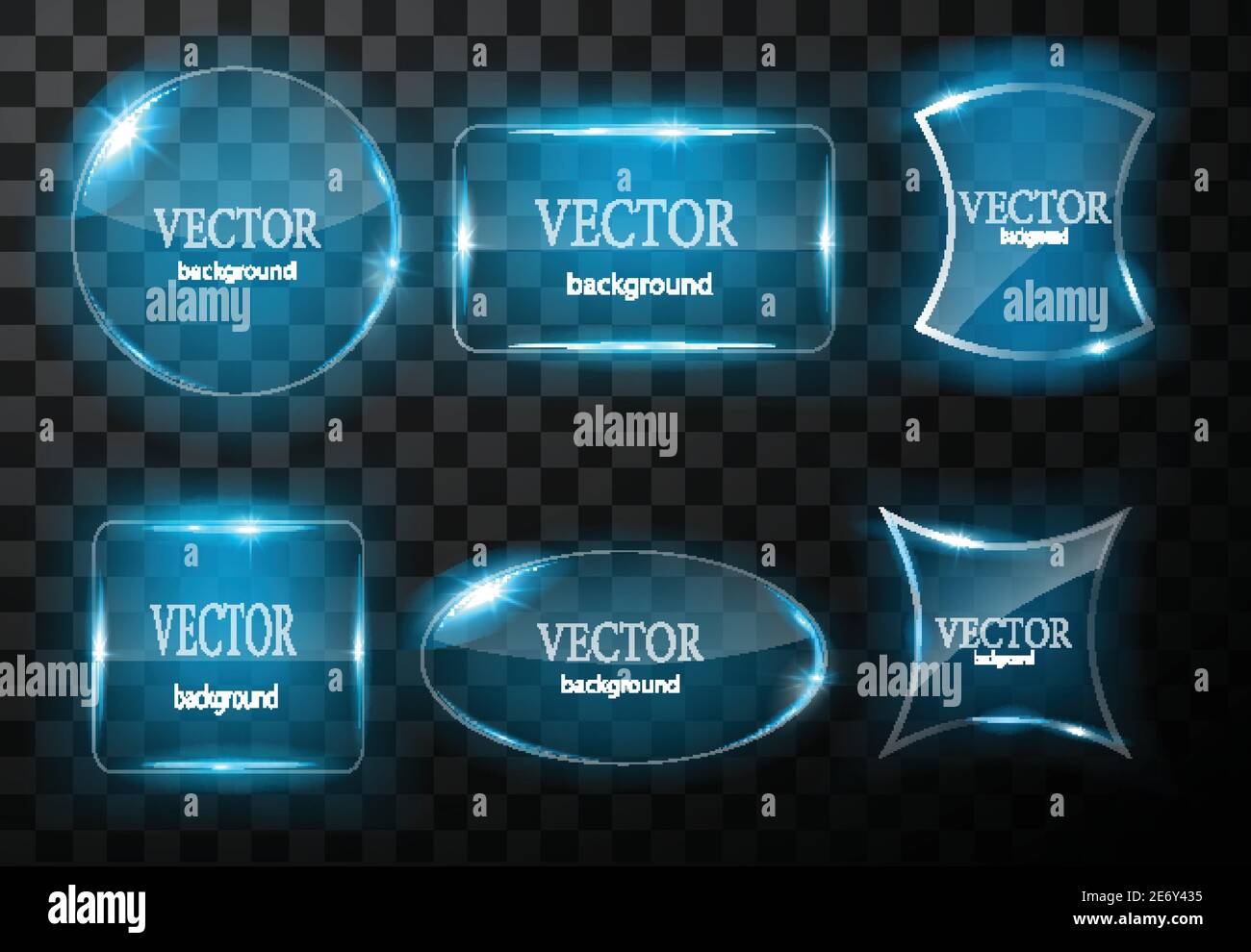 Glass vector button plane. Easy editable background Stock Vector Image & Art - Alamy