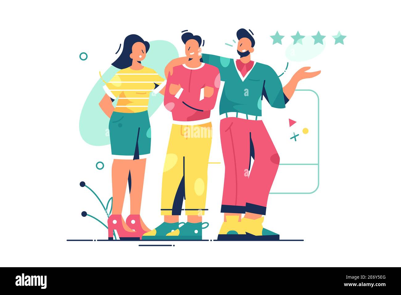 Entertainment chatting Stock Vector Images - Alamy