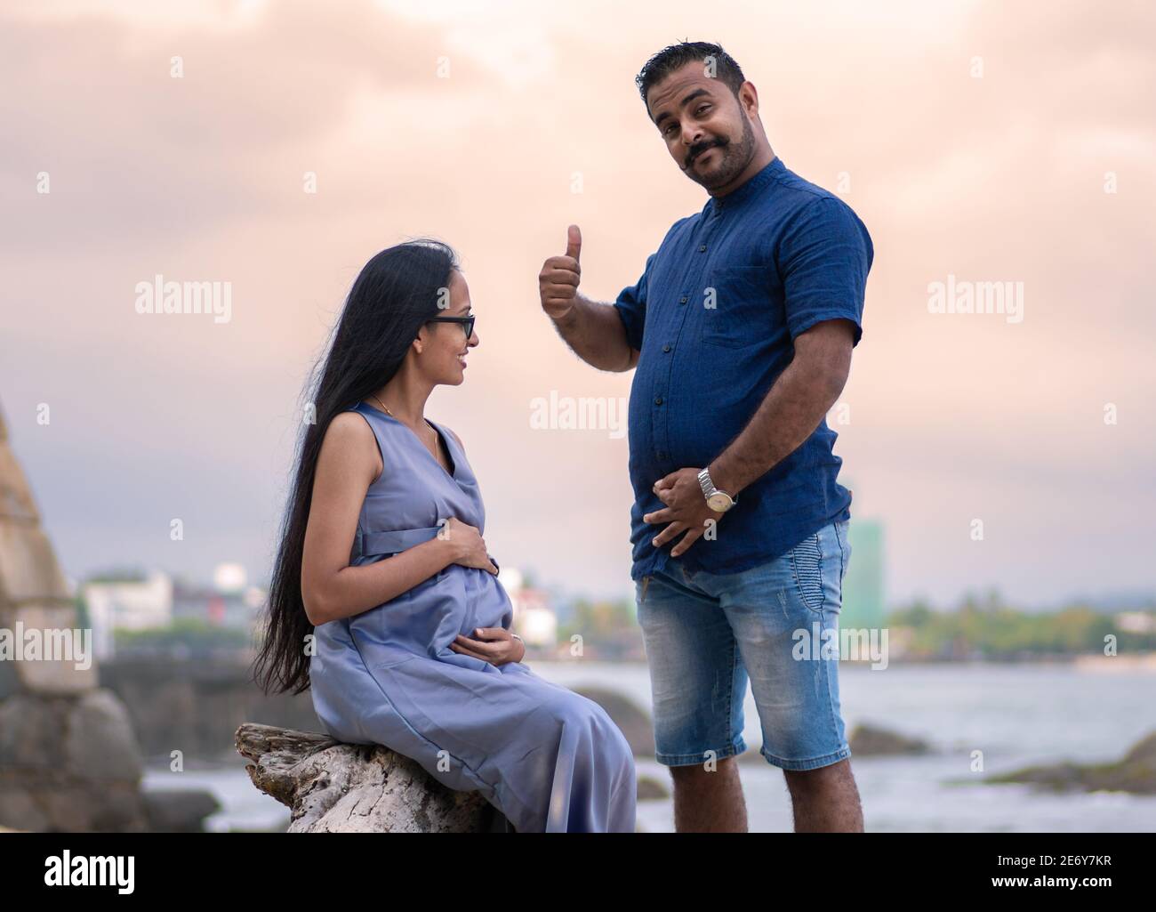 Pregnant with first child hi-res stock photography and images - Alamy