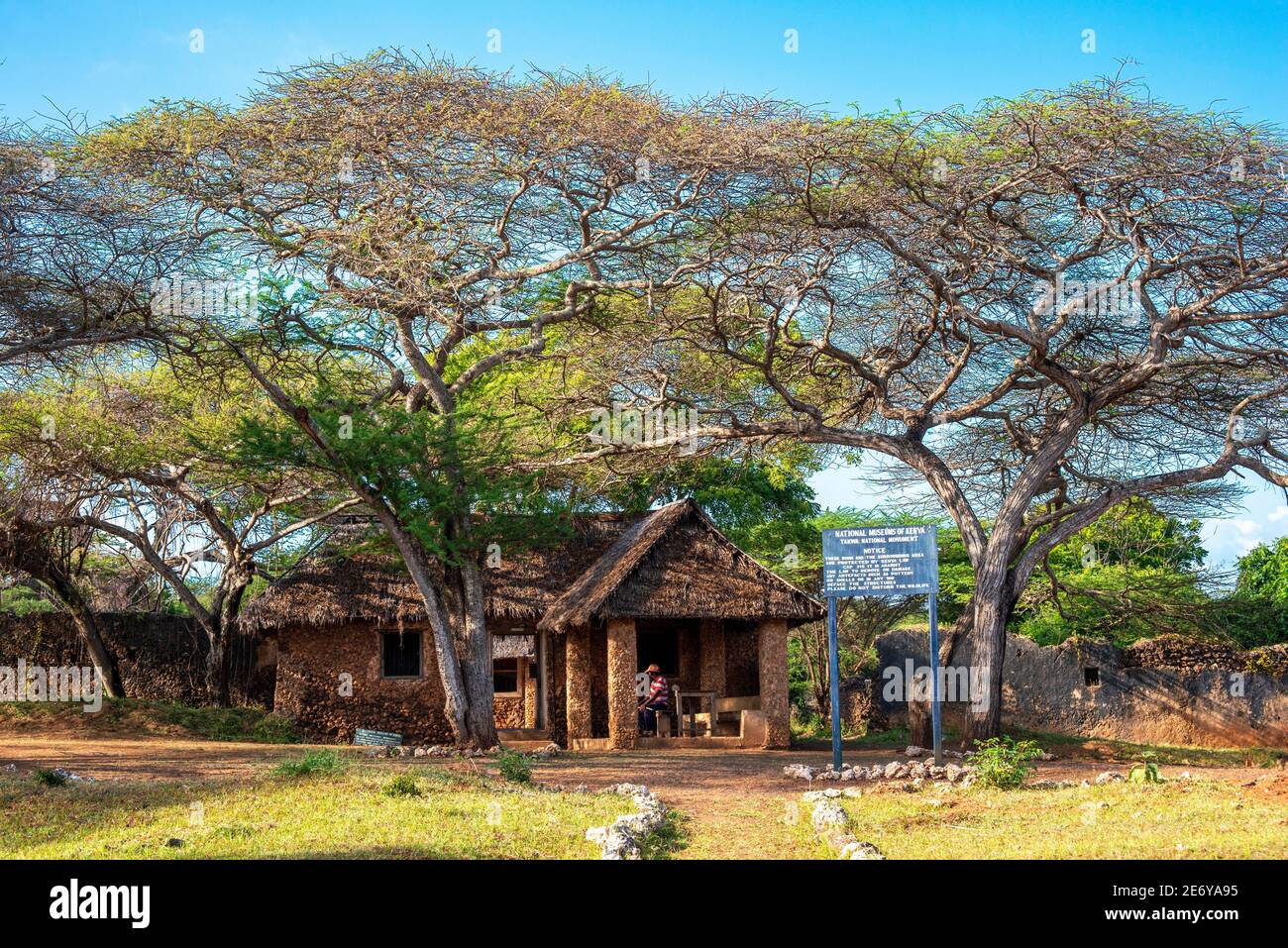 January 2020 - Ruins of ancient settlement at Takwa on Manda Island ...