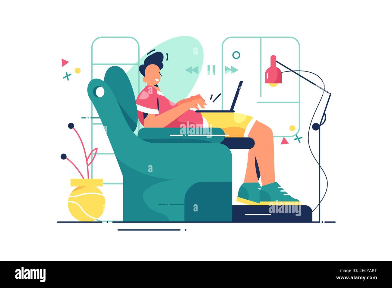 Tech in interior Stock Vector Images - Alamy