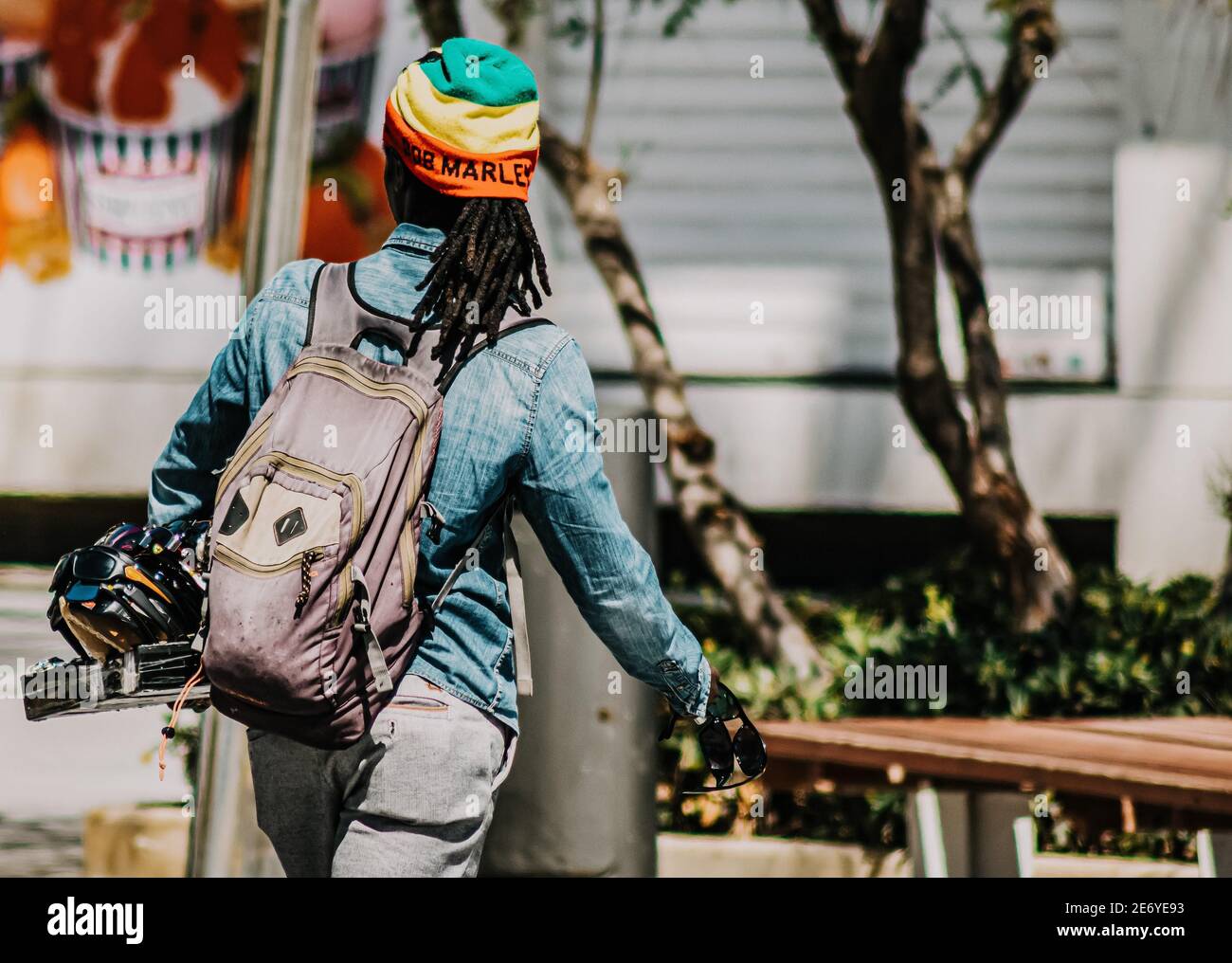 Damian Marley Dreads In Backpack