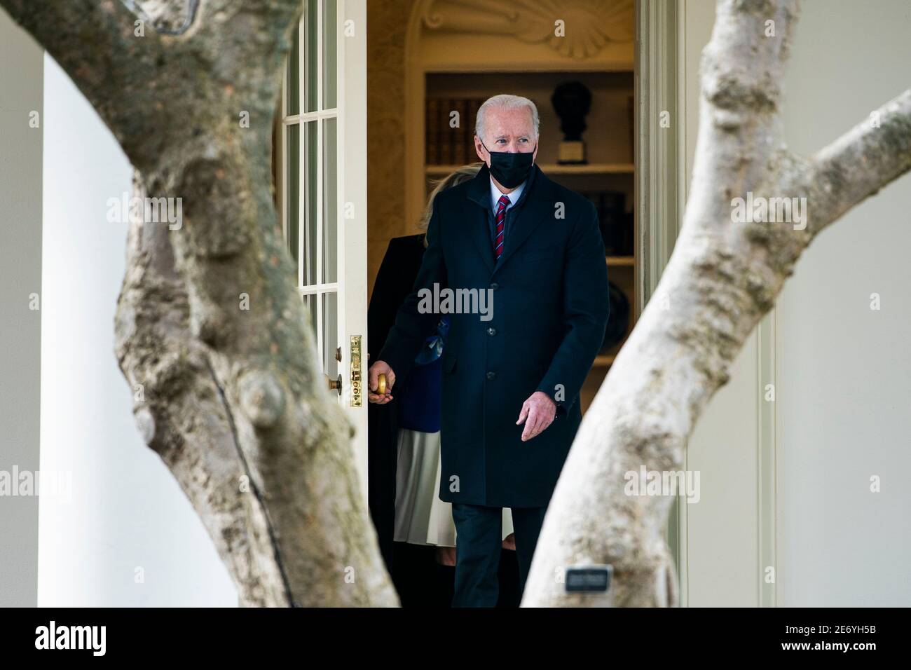 US President Joe Biden departs the White House for a short visit with ...