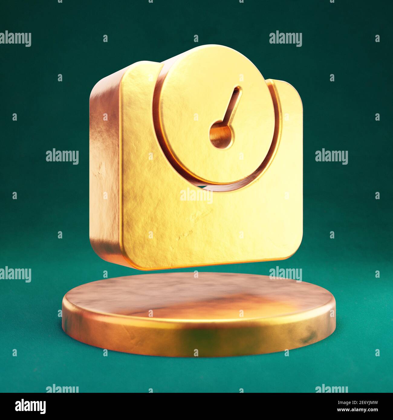 Weight icon. Fortuna Gold Weight symbol on golden podium Stock Photo ...