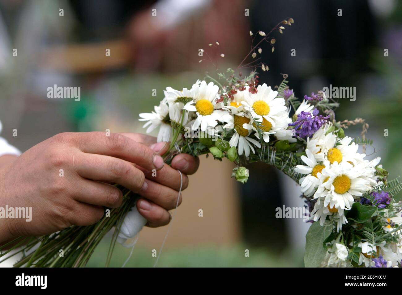 Chaplet of flowers hi-res stock photography and images - Alamy