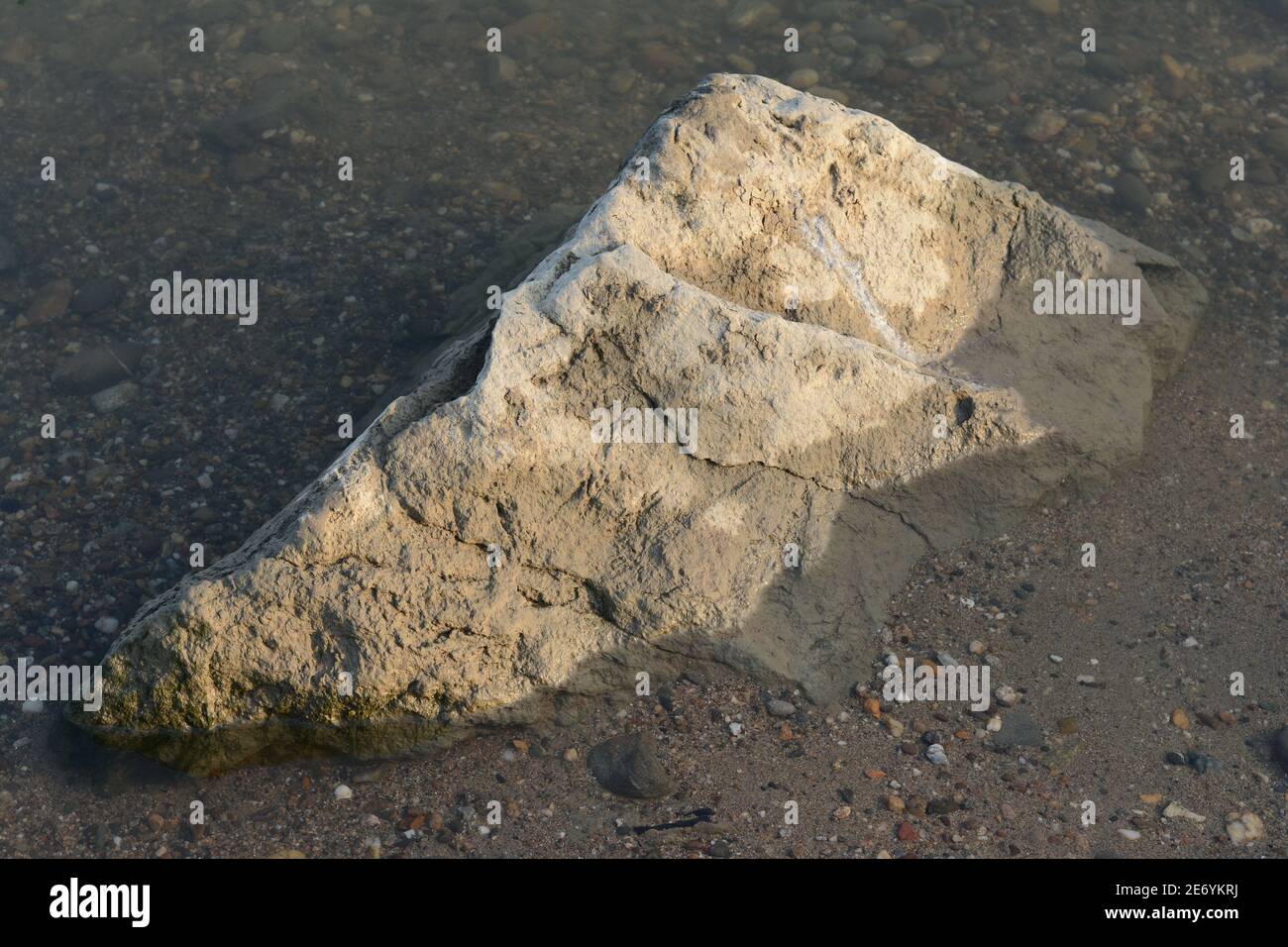 Rock on the Danube river Stock Photo - Alamy
