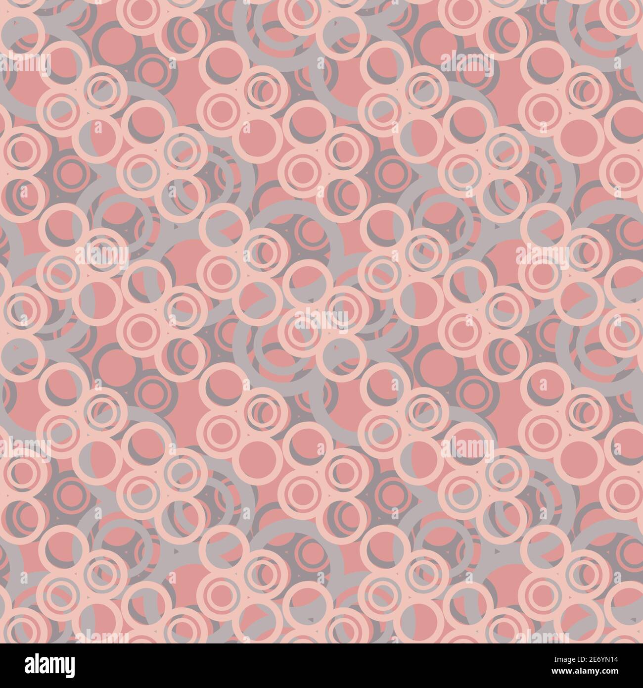 pink and gray circles seamless vector pattern Stock Vector Image & Art ...