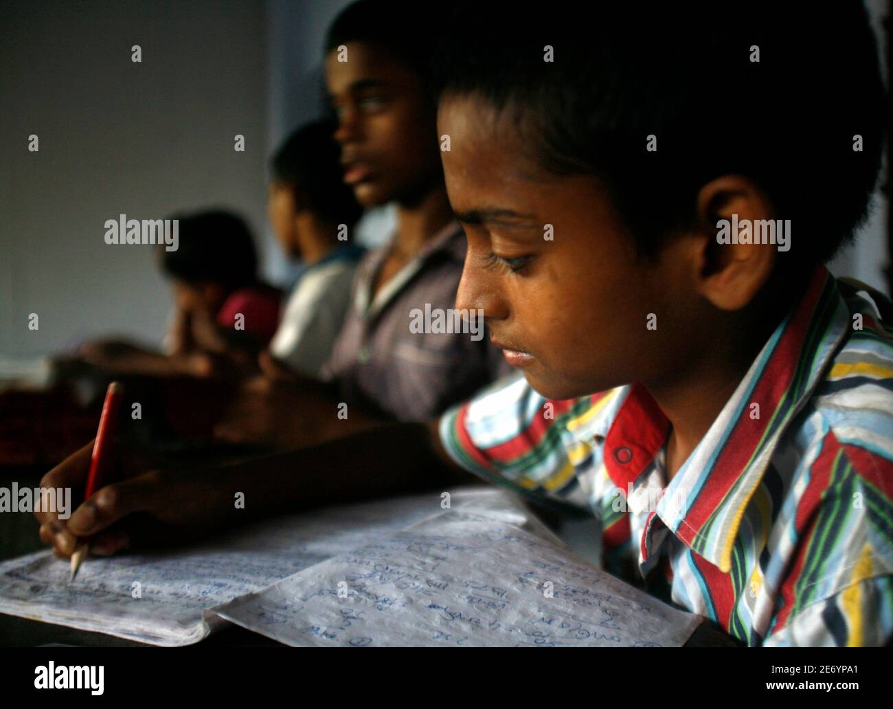 Orphaned boys in orphanage hi-res stock photography and images - Alamy