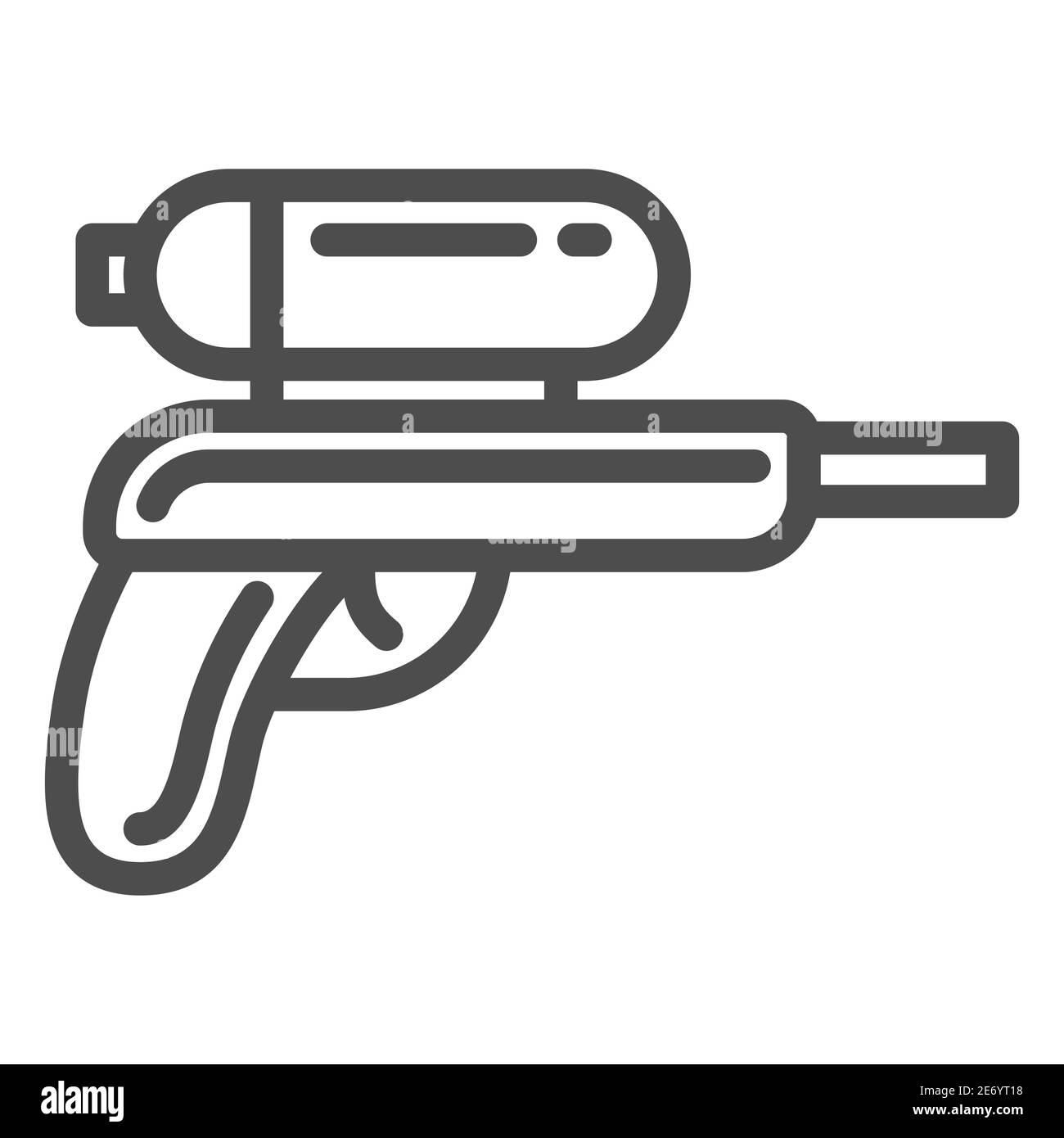 Water gun line icon, Kids toys concept, gun toy sign on white ...