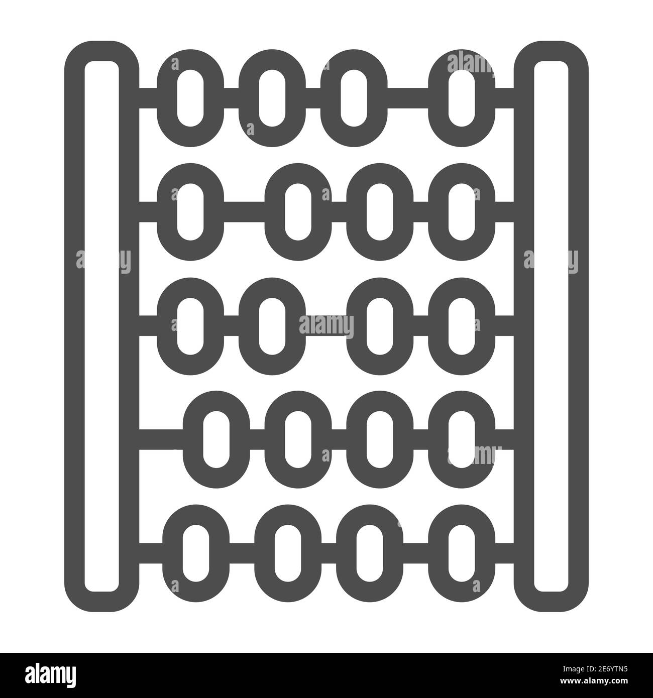 Abacus line icon, education and school concept, School abacus sign on ...