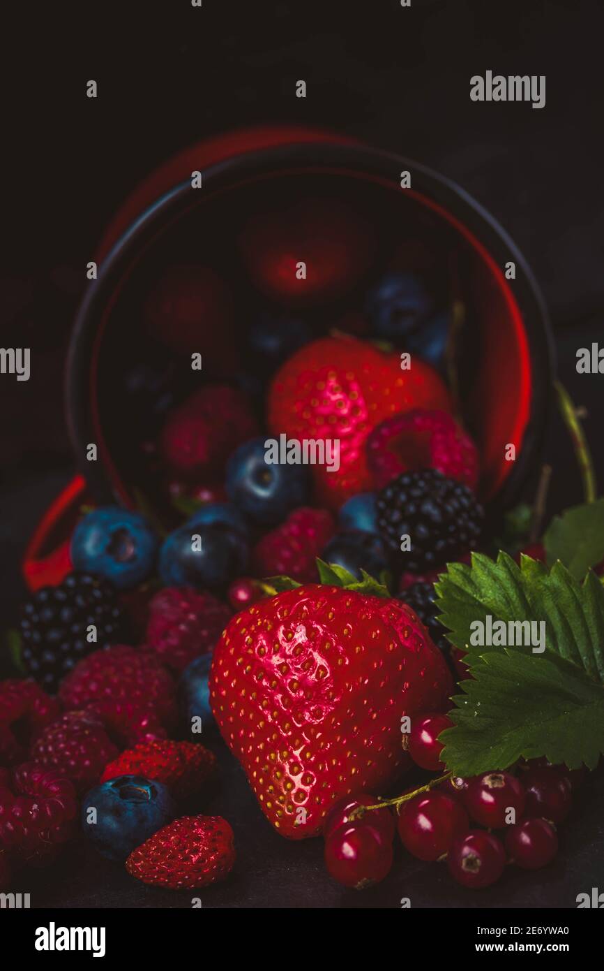 set of fresh berries Stock Photo - Alamy