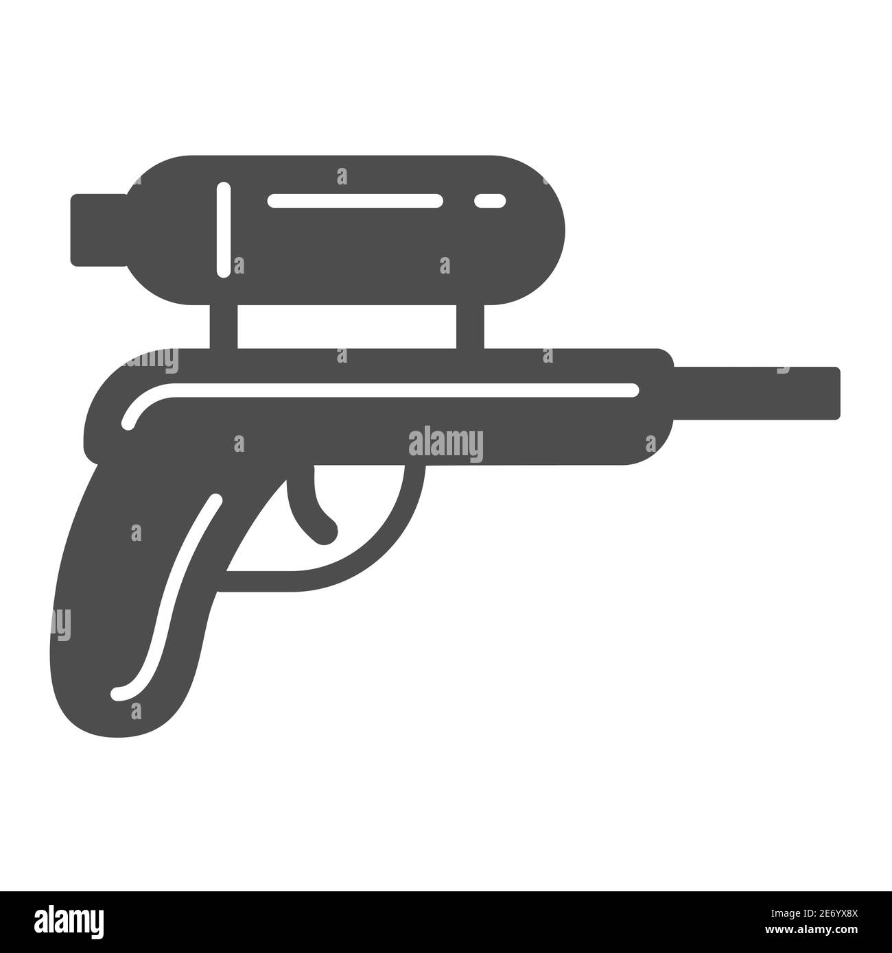 Water gun solid icon, Kids toys concept, gun toy sign on white ...