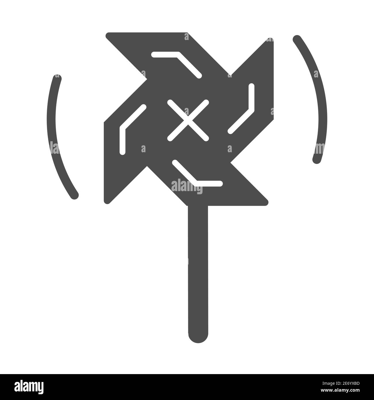 Wind mill toy solid icon, Kids toys concept, pinwheel sign on white ...