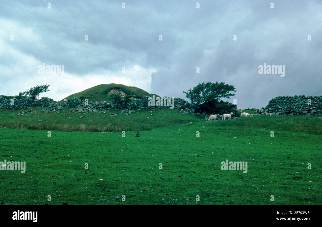 Ruins of Roman fort Tomen y Mur in Snowdonia, Wales. North West gate ...