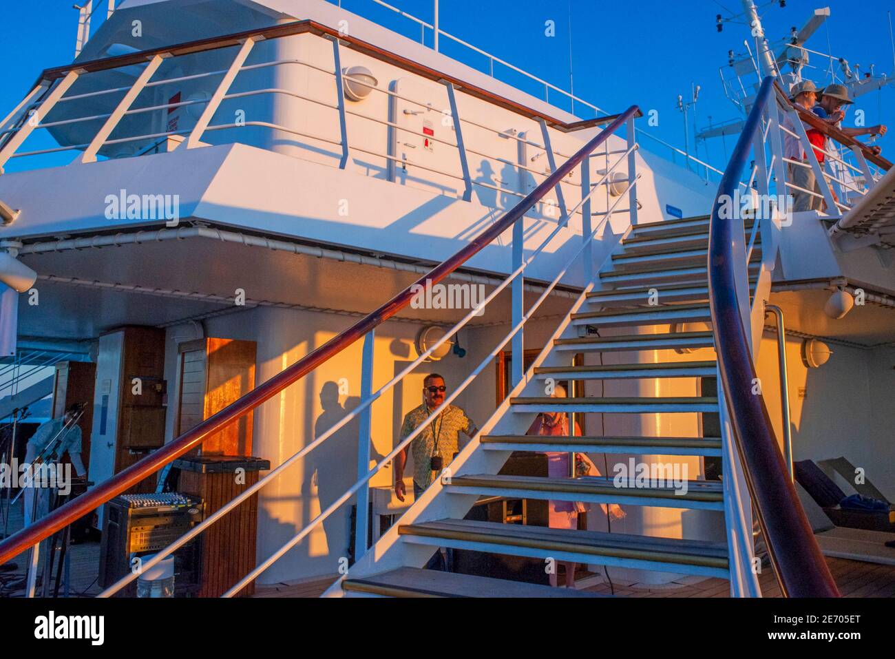 February 2020 - Upper dock of Paul Gauguin cruise, Society Islands ...