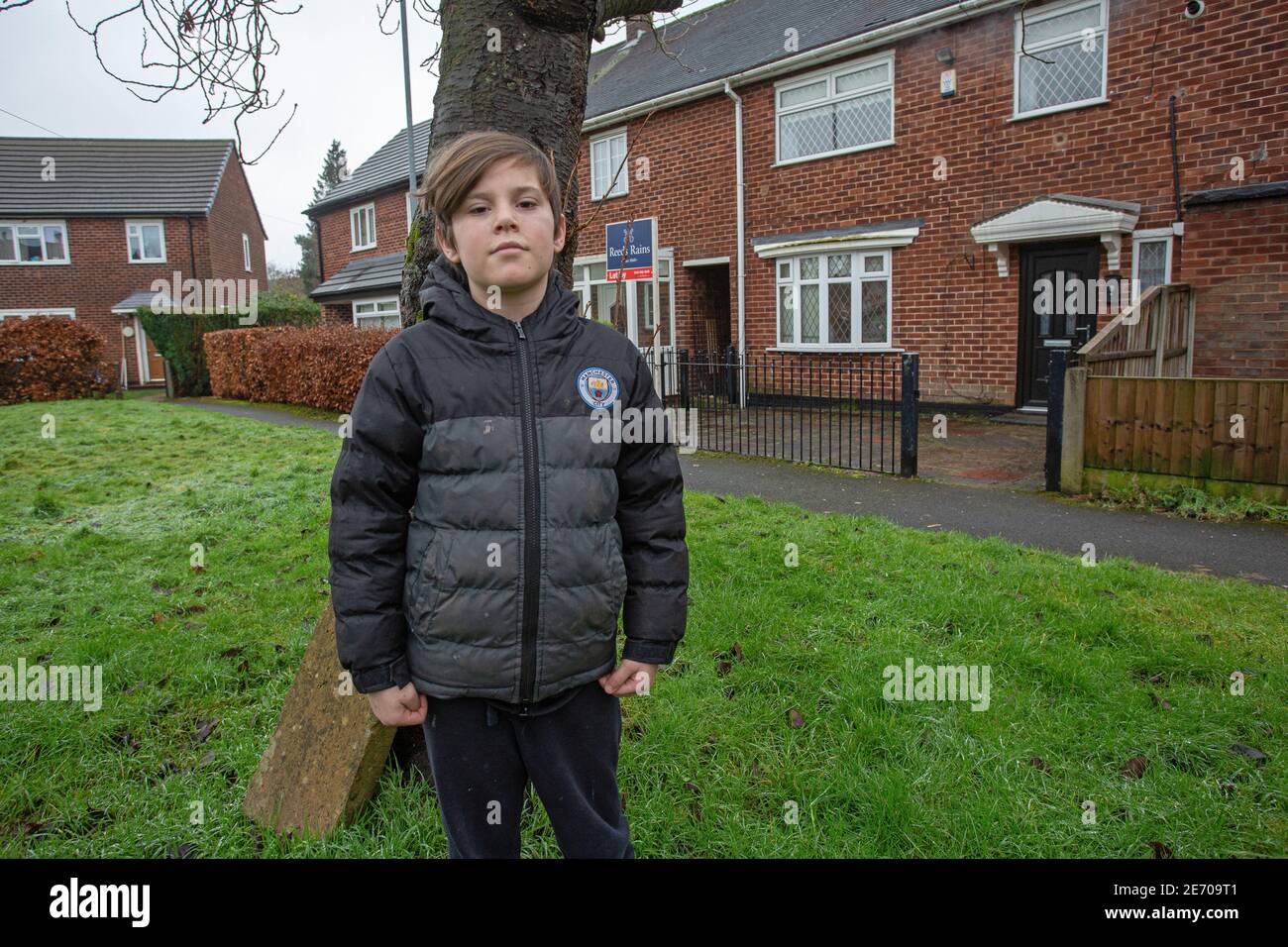 The house in Button Lane ,Wythenshawe, Manchester where Marcus Rashford ...