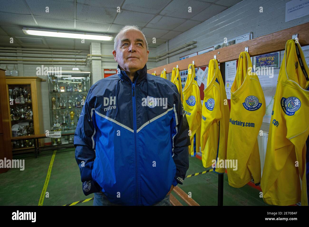 Dave Horrocks, his first football coach at Fletcher Moss Rangers Soccer ...
