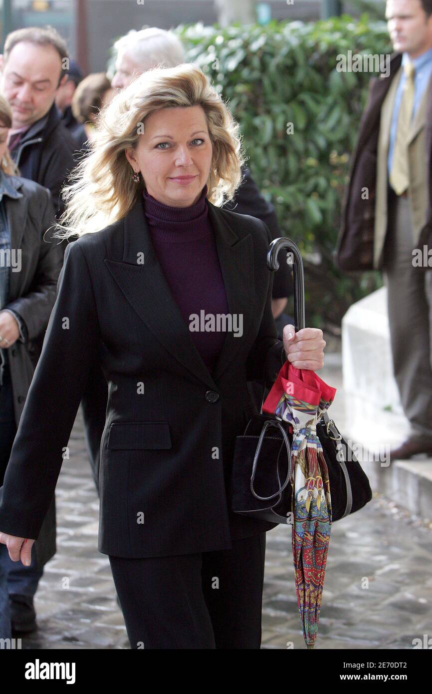 Jeane Manson attends the Pierre Delanoe's funeral mass held at Saint ... Jeane Manson attends the Pierre Delanoe's funeral mass held at Saint ...