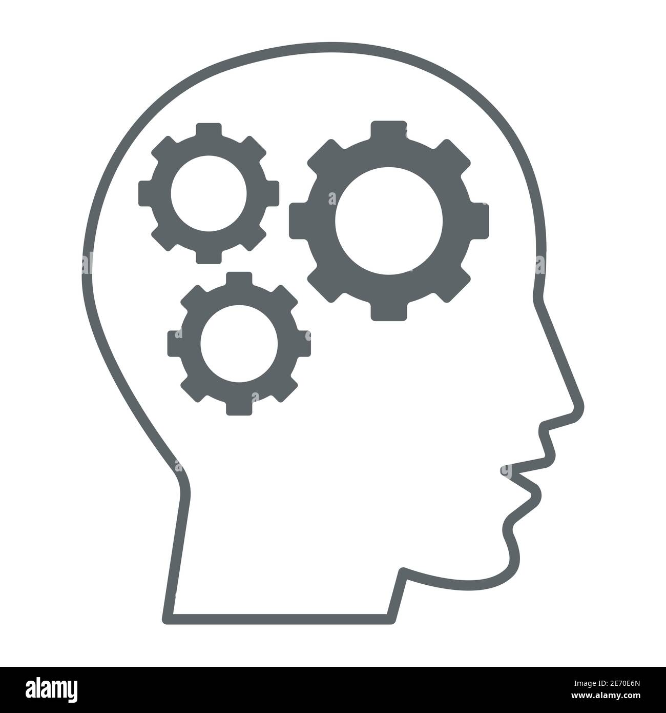 Human brain cogs Cut Out Stock Images & Pictures - Alamy