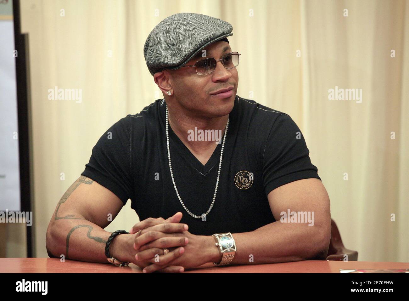 Rapper LL Cool J signs copies of his new fitness book 'LL Cool J's ...