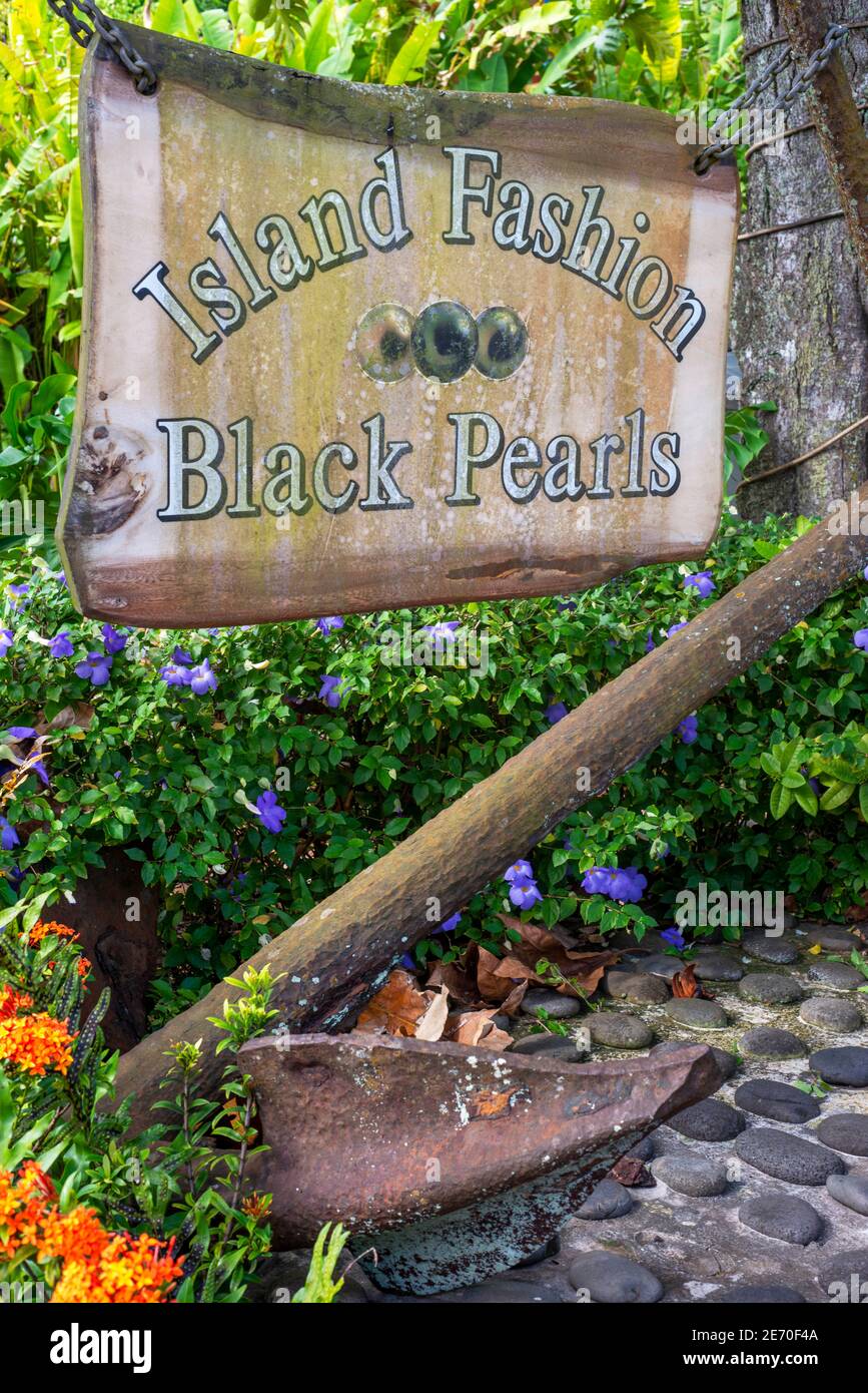 February 2020 - Pearls shopping center at Moorea, French Polynesia ...
