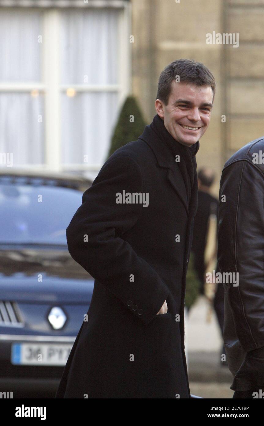UNEF President Bruno Julliard leaves the Elysee Palace in Paris, France ...