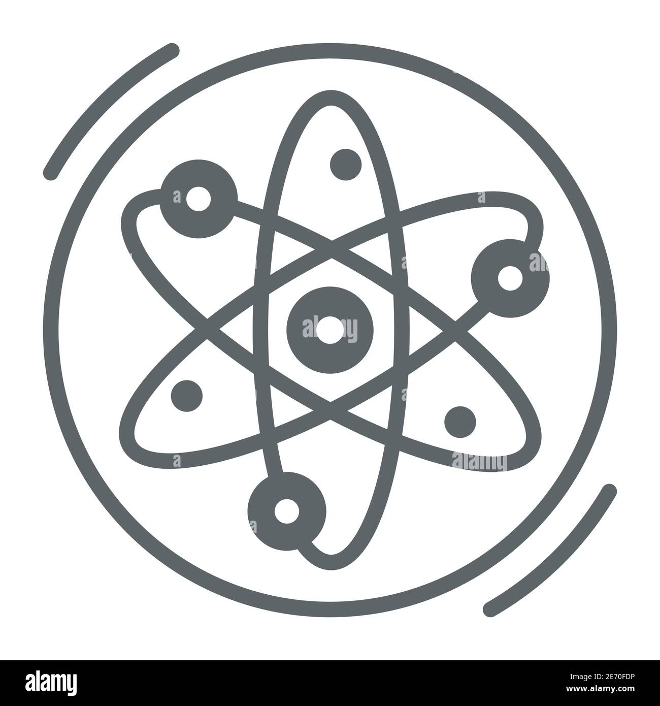 Symbols of science solid icon, education, research and science concept ...