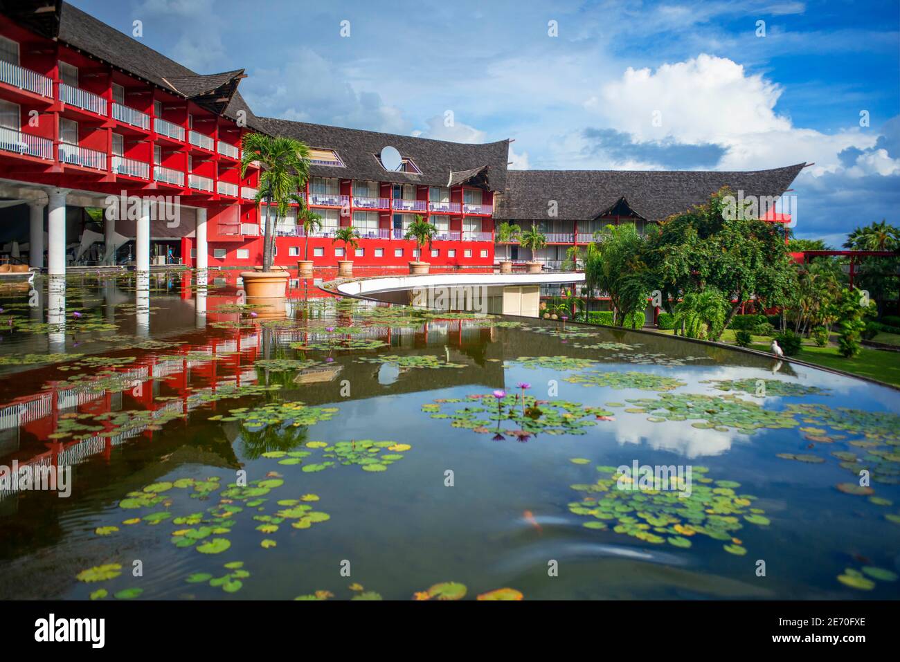 February 2020 - Sunset in Le Meridien Hotel on the island of Tahiti ...