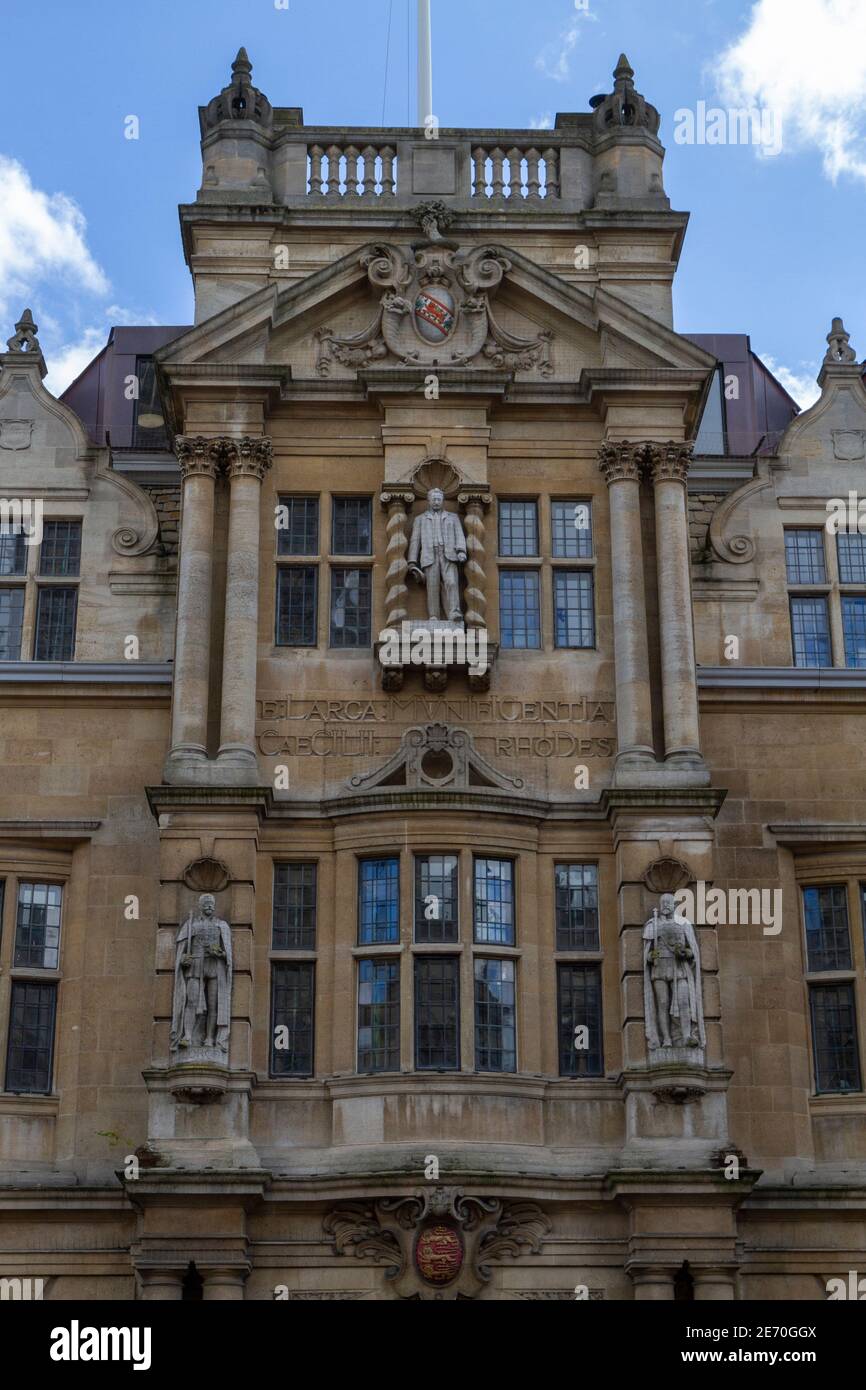 Rhodes statue oxford hi-res stock photography and images - Alamy