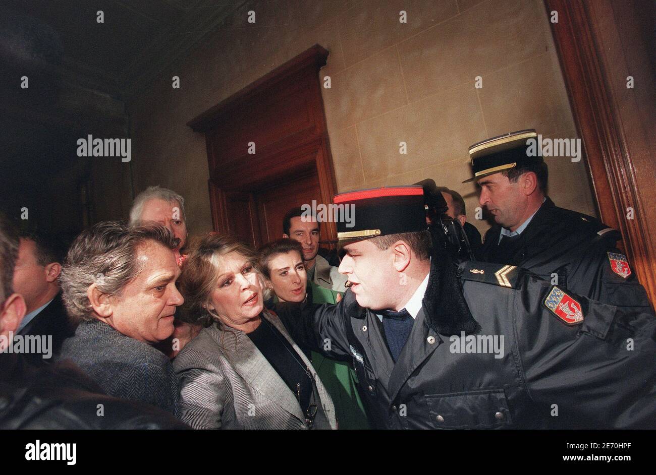 French former actress and singer Brigitte Bardot leaves the Courthouse ...