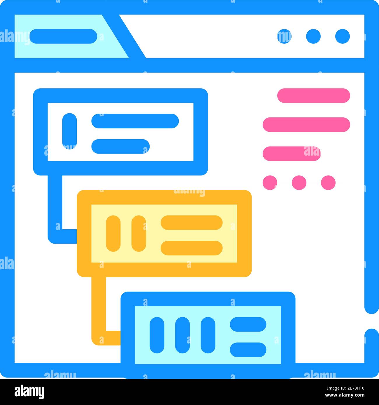 stages of communiction operator of call center color icon vector ...
