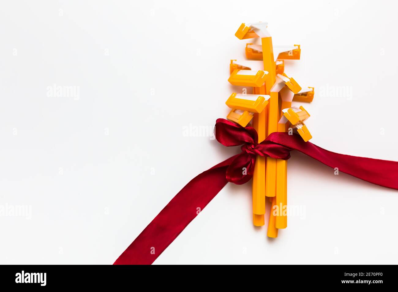 Yellow hair ribbon hi-res stock photography and images - Alamy