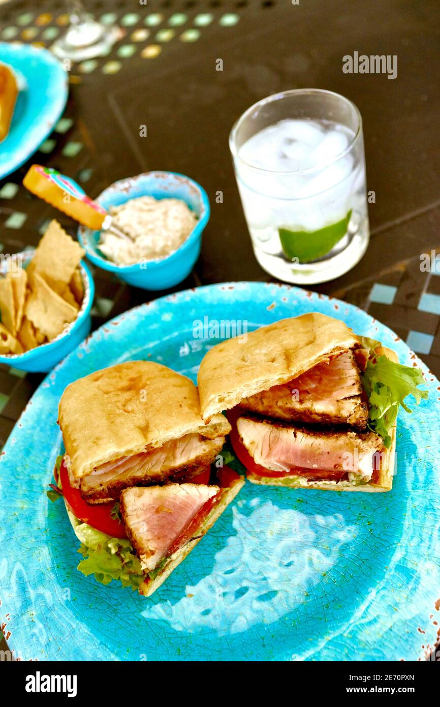 Seared tuna sandwiches from the Eaton Street Fish Market. Key West ...