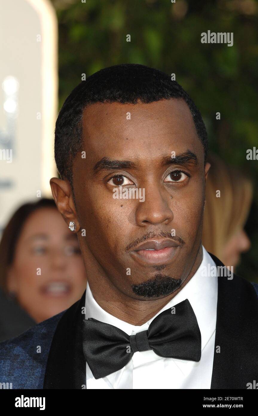 Sean P.Diddy Combs poses on the red carpet of the 64th Annual Golden ...