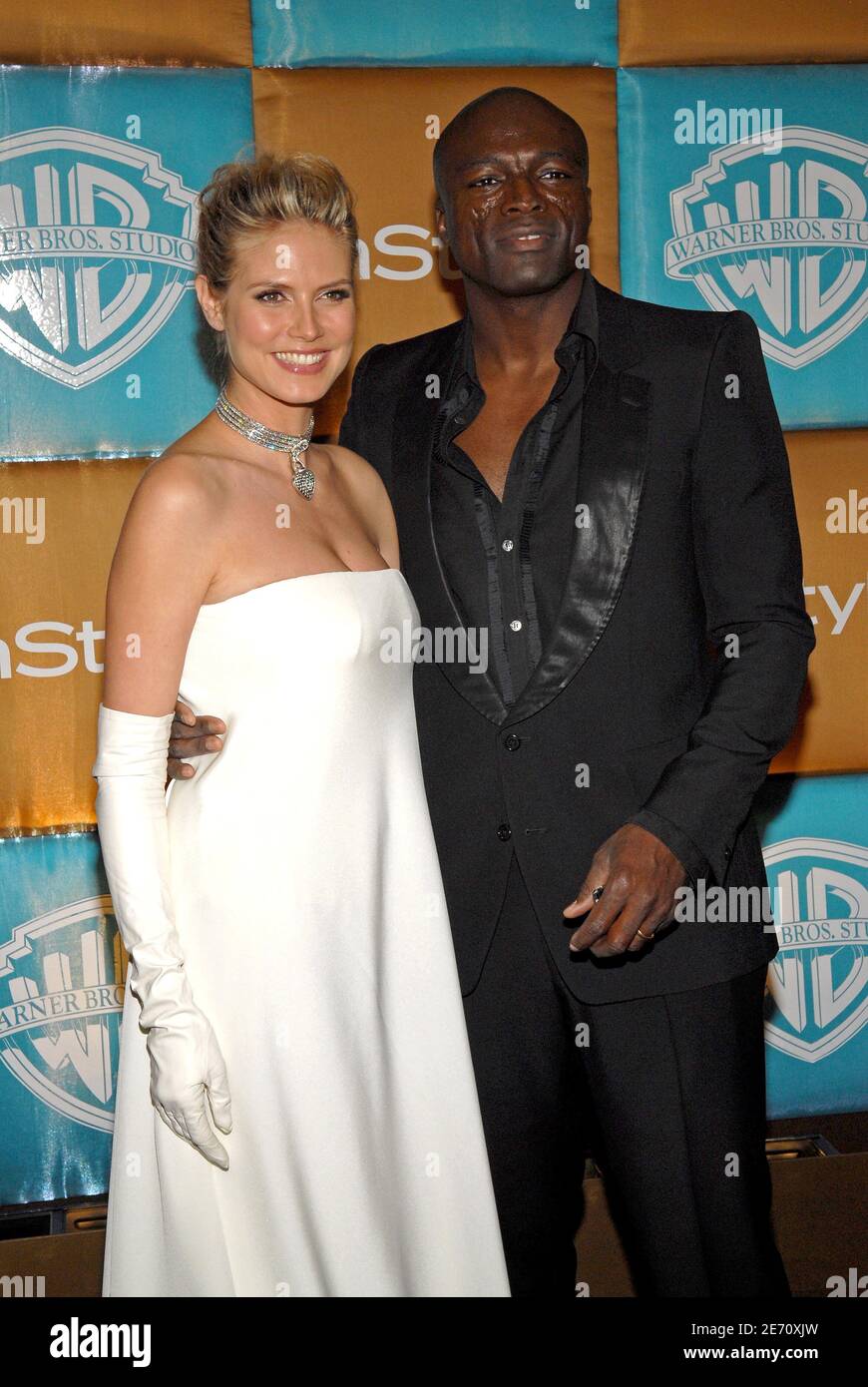 Heidi Klum and Seal attend the In Style and Warner Bros. After Party of ...