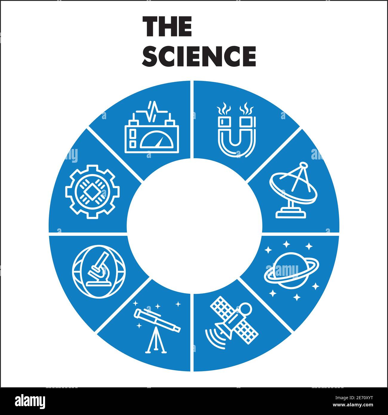 Modern science Infographic design template. Laboratory equipment ...