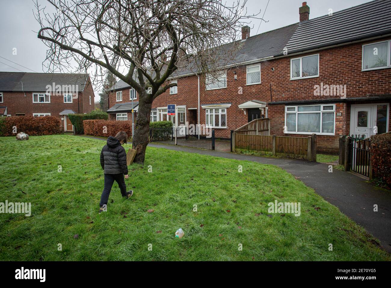 The house in Button Lane ,Wythenshawe, Manchester where Marcus Rashford ...
