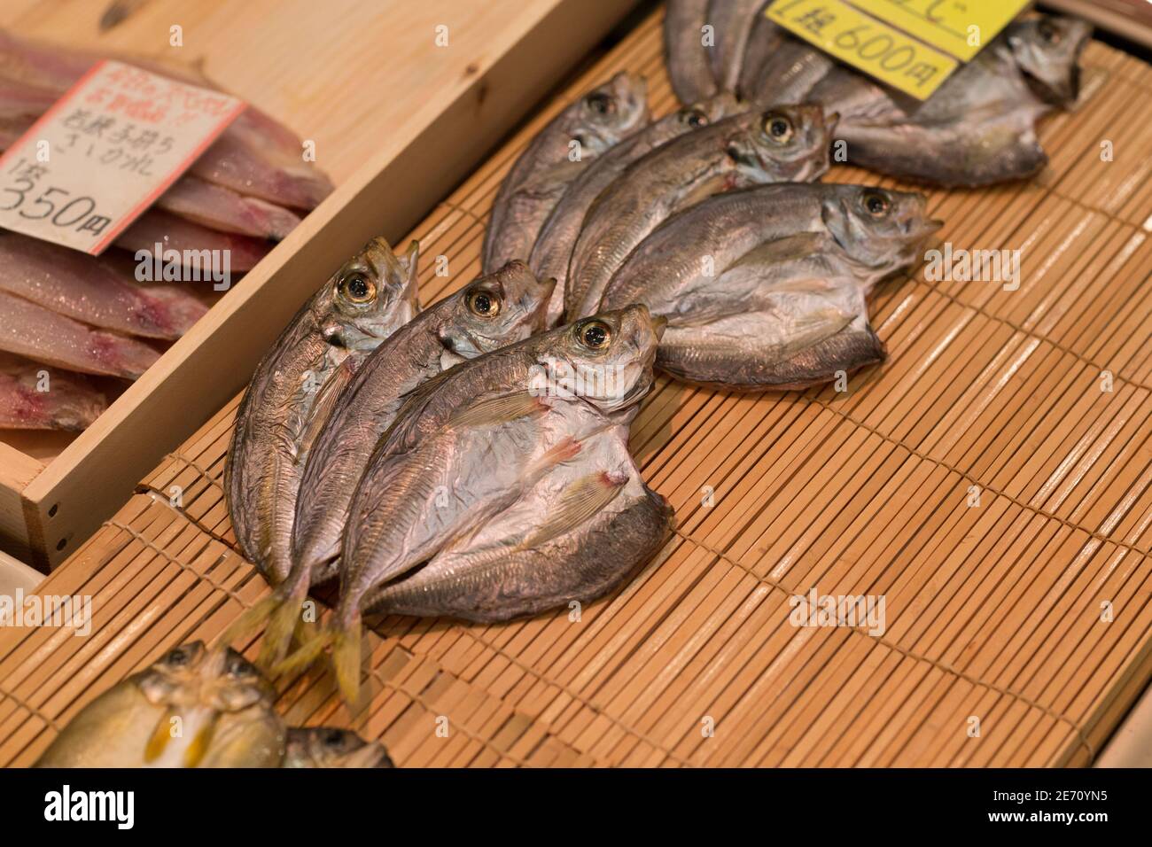 Fish On Display at Nishiki Market Stock Photo - Alamy
