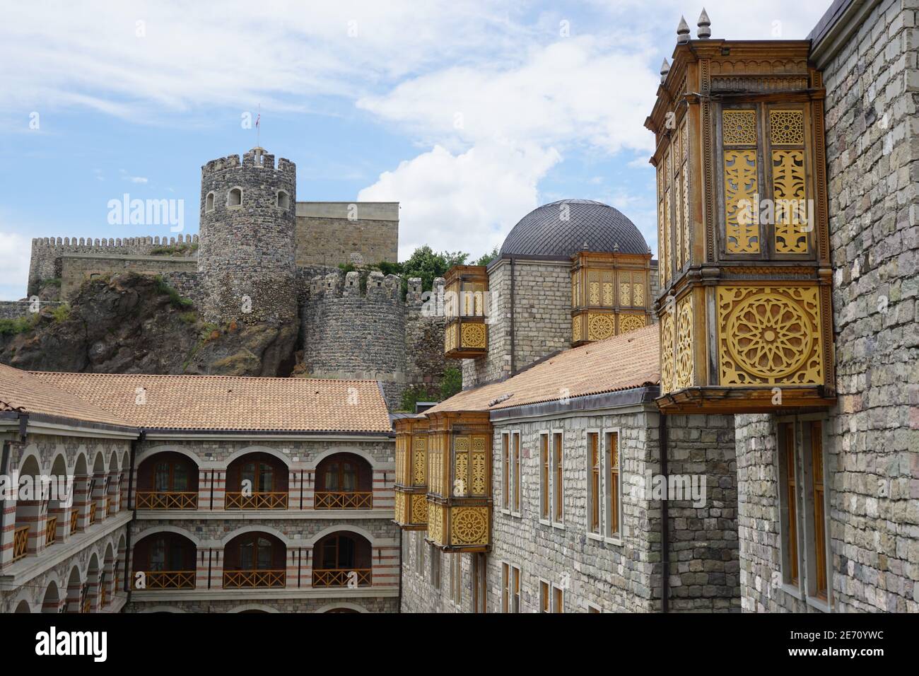 Akhaltsikhe, Georgia - August 2, 2020: Rabati Castle in Akhaltsikhe ...