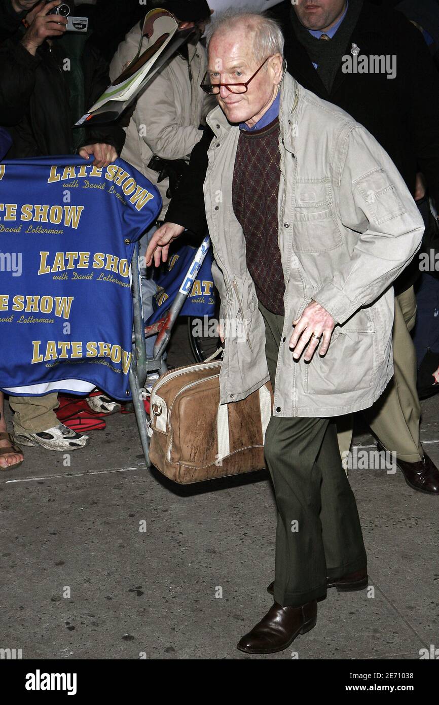Actor Paul Newman arrives at the Ed Sullivan Theater for the taping of ...